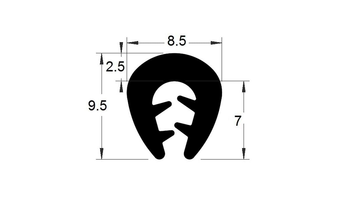 Buy AAG solid TPE profile for edge protection